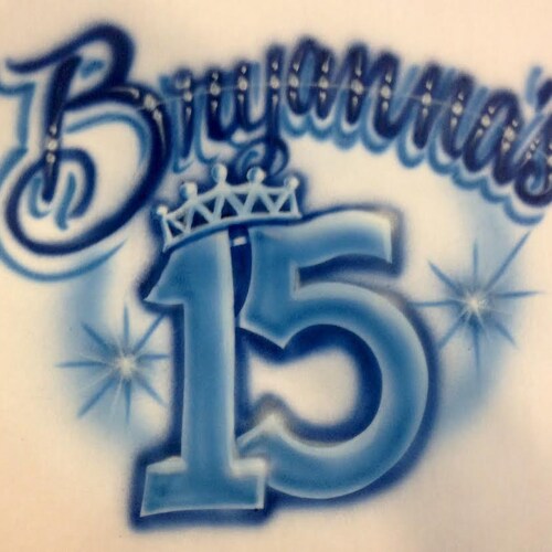 Quinceanera 15 Quince Anos Shirt Custom Airbrush Design - Etsy