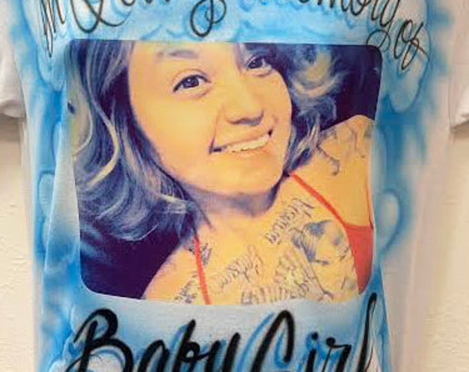 In Loving Memory Rest in Peace in Memory of Custom Airbrush Shirt RIP ...