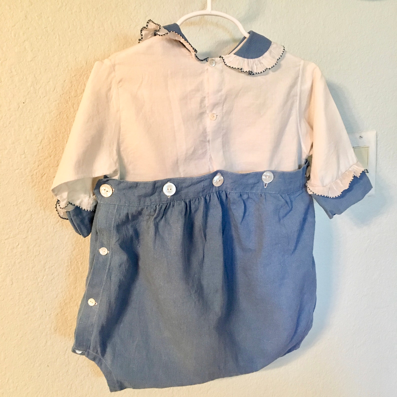 Antique Baby Romper 1910 Toddler Playsuit Embroidered Ducks - Etsy