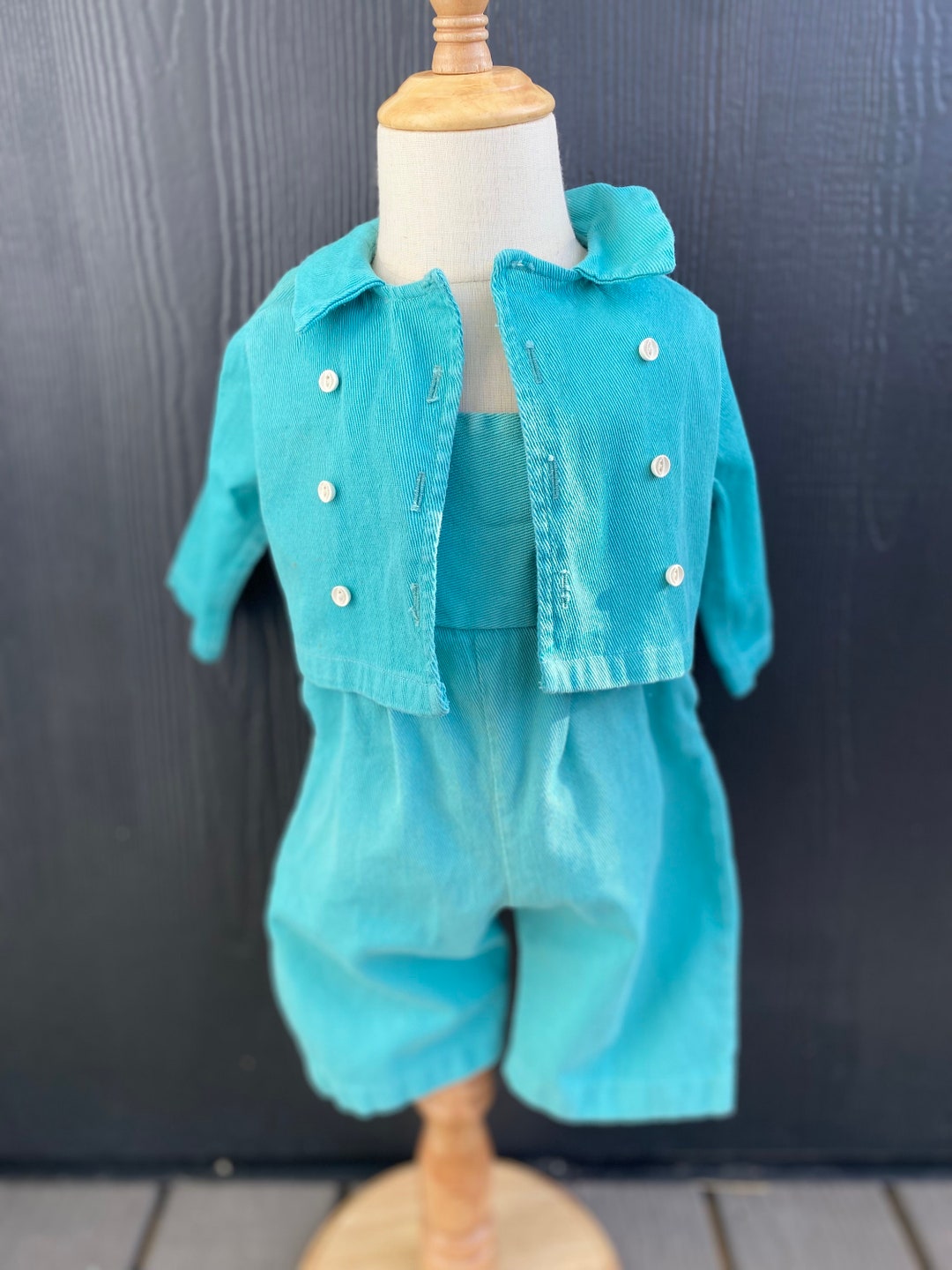 Vintage Baby Overalls and Coat, Two Piece Overall Set, 50s Baby Clothes ...