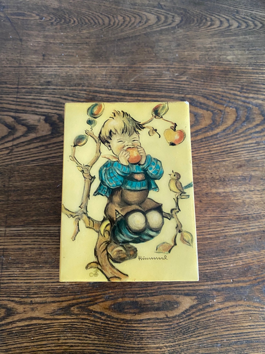 Vintage Wood Music Box, Hummel Box, Superstar Switzerland, Plays Die ...