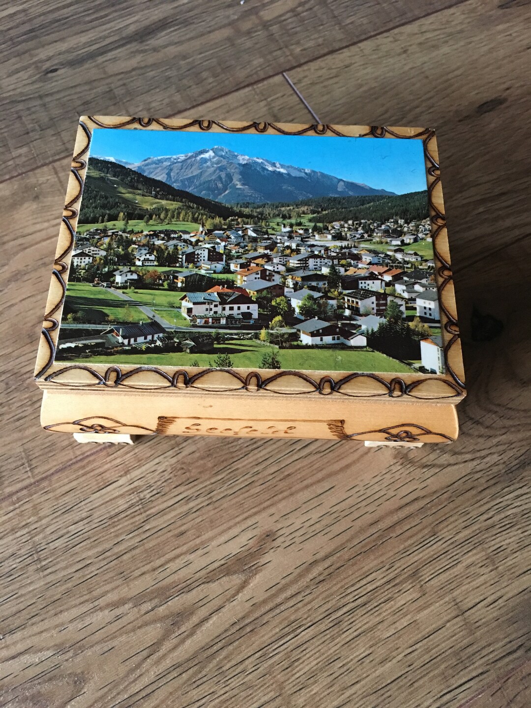 Vintage Reuge Music Box, Austria Country Scene, Swiss Musical Movement ...