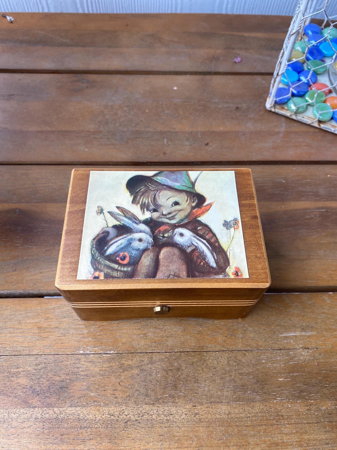 Vintage Cuendet Wood Music Box, Swiss Musical Movement, Plays “my Fair ...