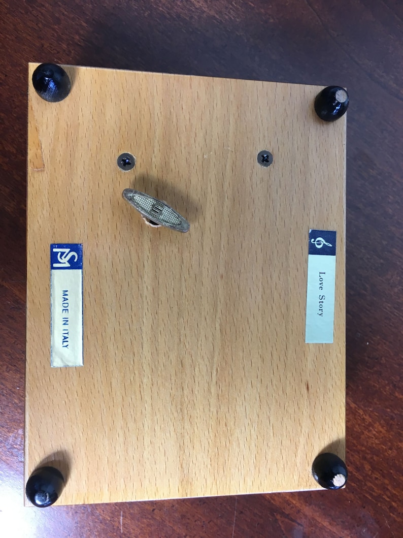 Vintage Sankyo Music Box Floral Box Plays Love Story Made - Etsy