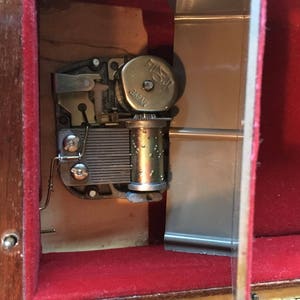 Vintage Fuji Music Box, Made in Italy, Plays Love Story, Inlaid Wood ...