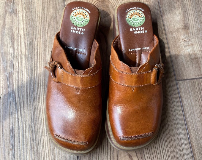 Vintage Earth Shoes, 90s Gelron 2000 Womens Shoes Size 6 Brown Leather ...