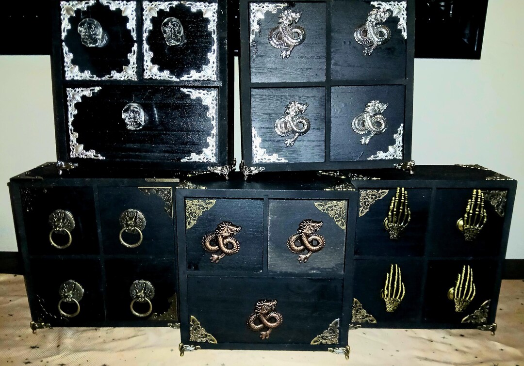 Wooden Witches Chest | Witch Storage Box | Wiccan Box | Altar Supplies ...