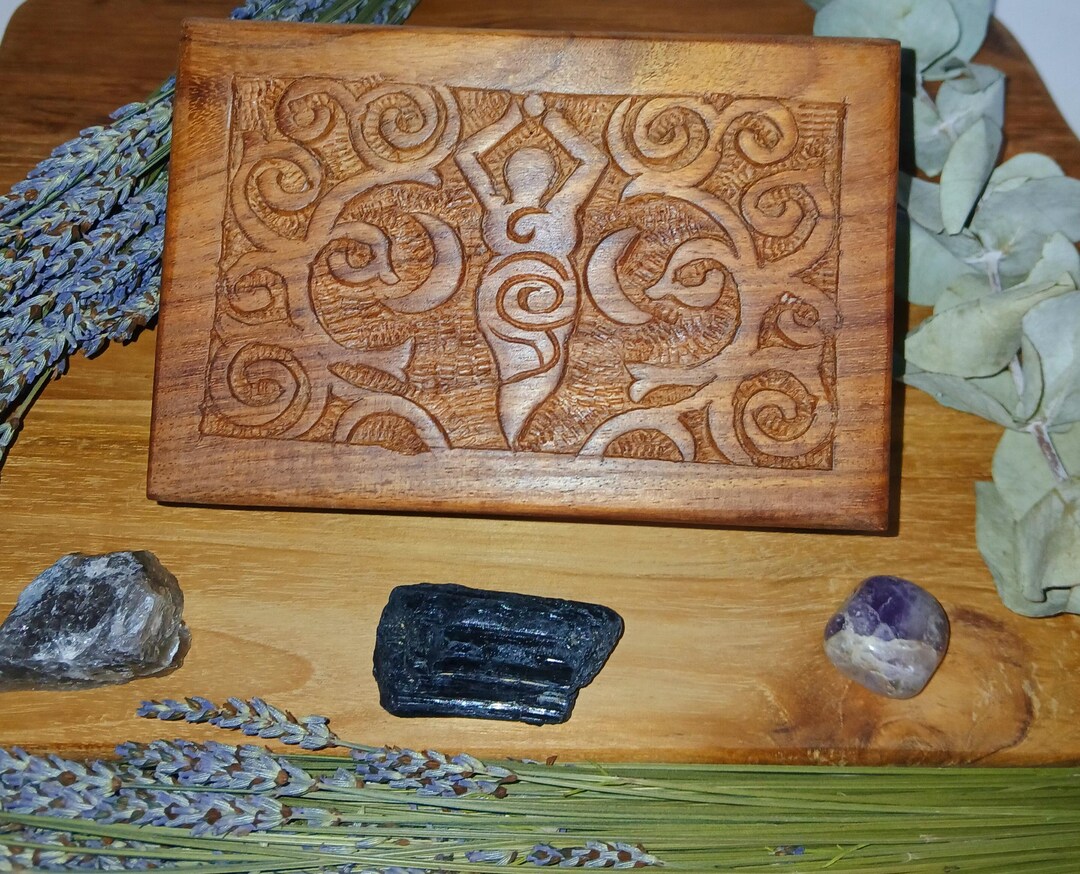 Goddess Witch Box | Witches Storage Box | Wiccan Box | Tarot Card Box ...