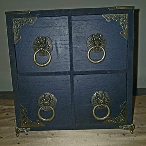 Wooden Witches Chest | Witch Storage Box | Wiccan Box | Altar Supplies ...