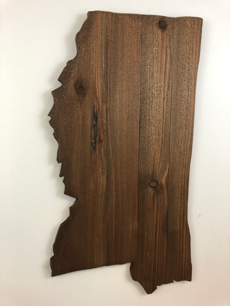 Mississippi Rustic Wood State, Wooden Mississippi State, Rustic ...