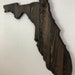 Florida Rustic Wood State Cut Out, Large State Cutout, Wood State ...