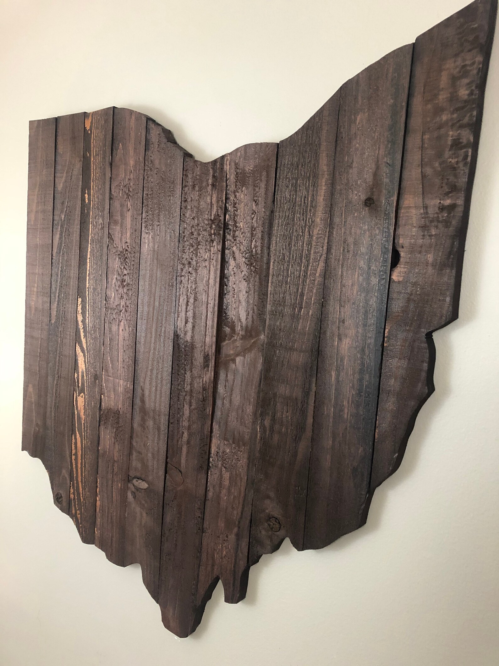Ohio Rustic Wood State Wooden Ohio State Rustic Ohio Ohio | Etsy