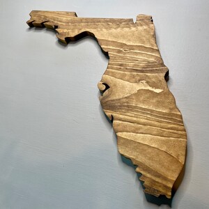 Florida Rustic Wood State, Wooden Florida State, Rustic Florida ...