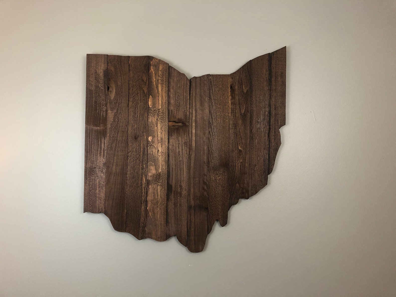 Ohio Rustic Wood State Wooden Ohio State Rustic Ohio Ohio | Etsy