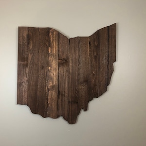 Ohio Rustic Wood State, Wooden Ohio State, Rustic Ohio, Ohio Sign, Ohio ...