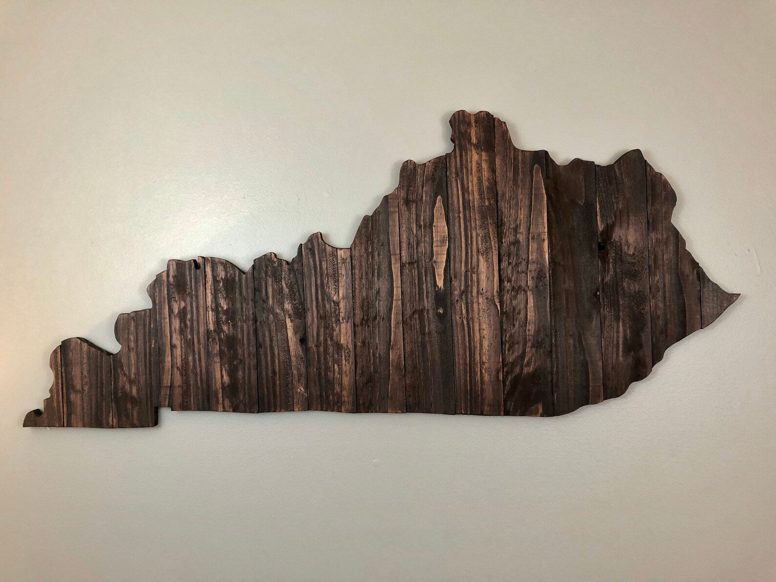 Kentucky Rustic Wood State Wooden Kentucky State Rustic - Etsy