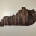 Kentucky Rustic Wood State, Wooden Kentucky State, Rustic Kentucky ...