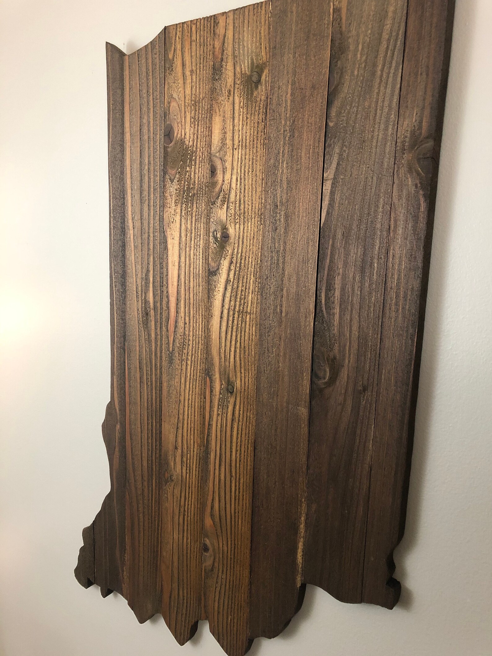 Indiana Rustic Wood State Wooden Indiana State Rustic - Etsy