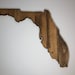 Florida Rustic Wood State Cut Out, Large State Cutout, Wood State ...