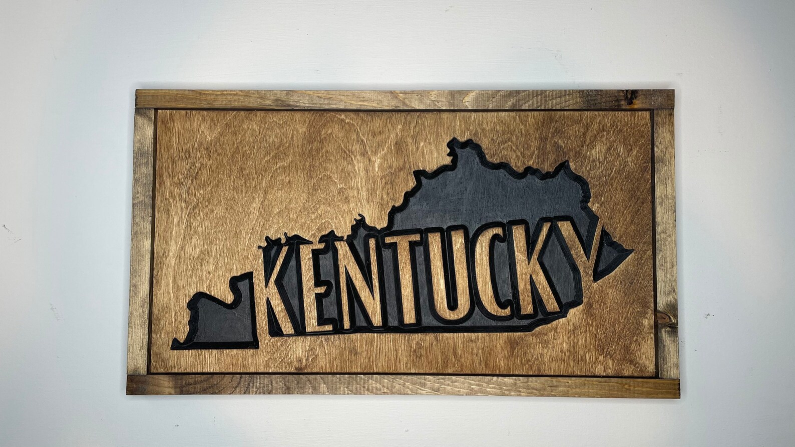 Kentucky Rustic Wood State Wooden Kentucky State Rustic - Etsy