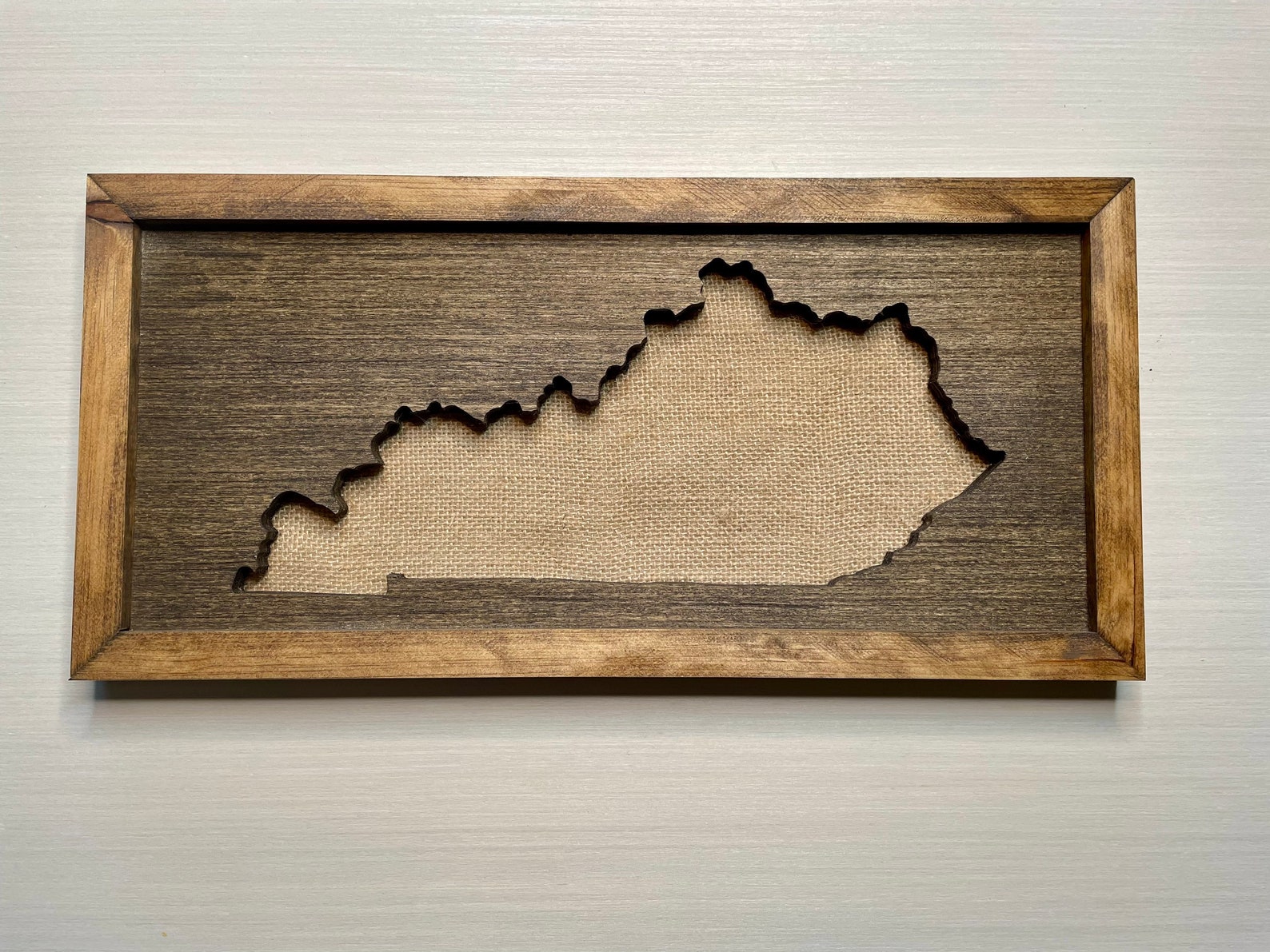 Kentucky Rustic Wood State, State Sign Cutout, Housewarming Gift, Wall ...