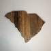 South Carolina Rustic Wood State, Wooden South Carolina, State, Rustic ...