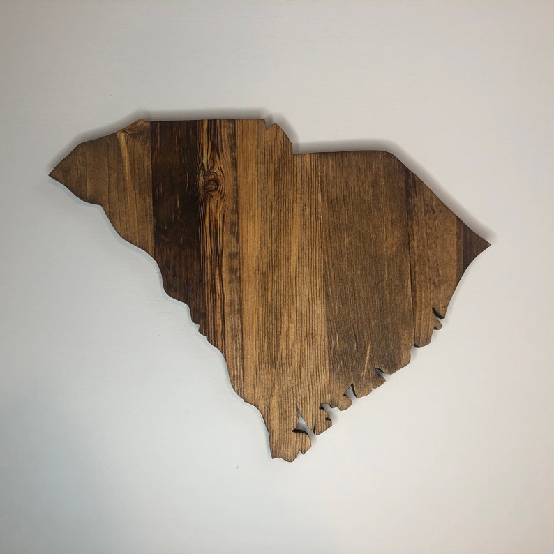 South Carolina Rustic Wood State, Wooden South Carolina, State, Rustic ...