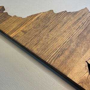 Virginia Rustic Wood State, Wooden Virginia State, Rustic Virginia ...