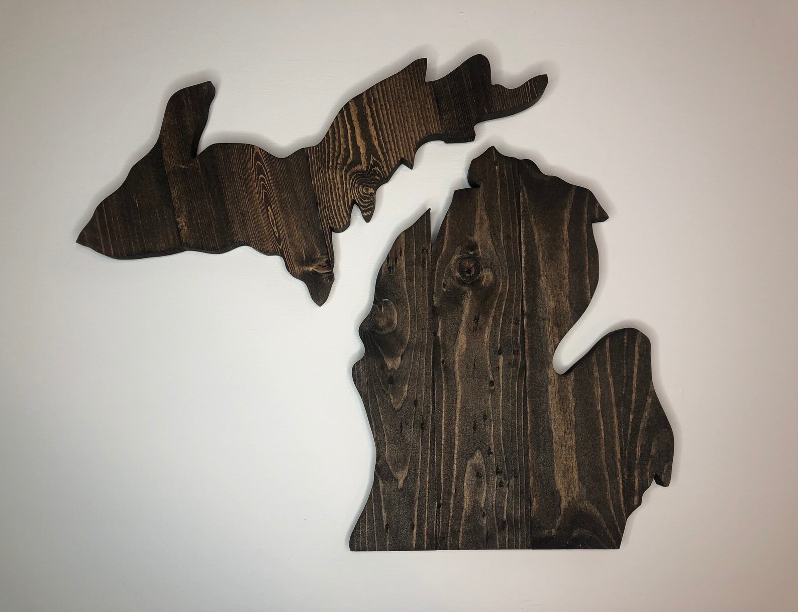 Michigan Rustic Wood State Wooden Michigan State Rustic - Etsy