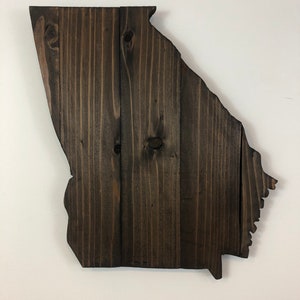 Georgia Rustic Wood State, Wooden Georgia State, Rustic Georgia ...