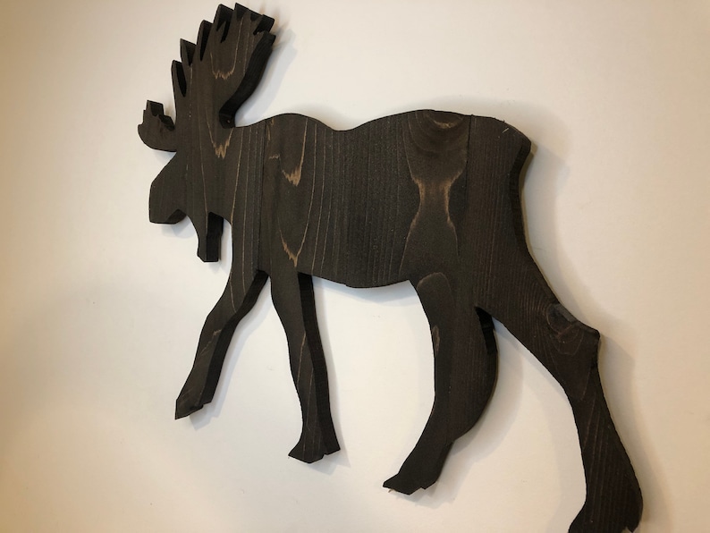 Wood Moose Wooden Moose Cutout Rustic Moose Farmhouse | Etsy