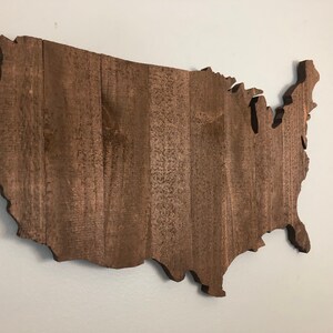 United States Rustic Wood Sign Wooden America State Rustic | Etsy