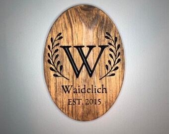 Oval Wooden Plaque - Etsy