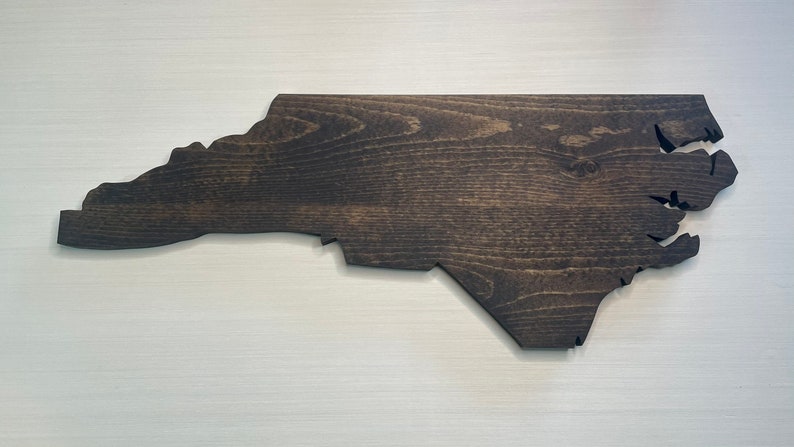 North Carolina Rustic Wood State, Wooden North Carolina State, Rustic ...