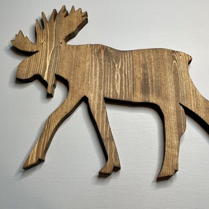 Wood Moose, Wooden Moose Cutout, Rustic Moose, Farmhouse Moose ...