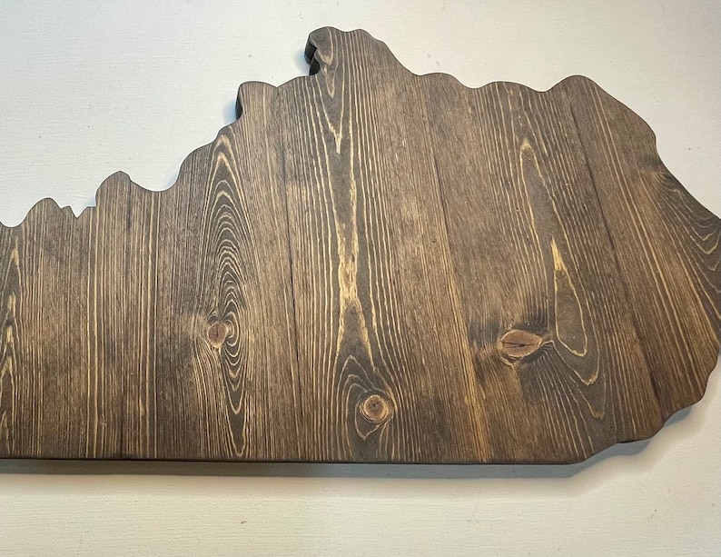 Kentucky Rustic Wood State Wooden Kentucky State Rustic - Etsy