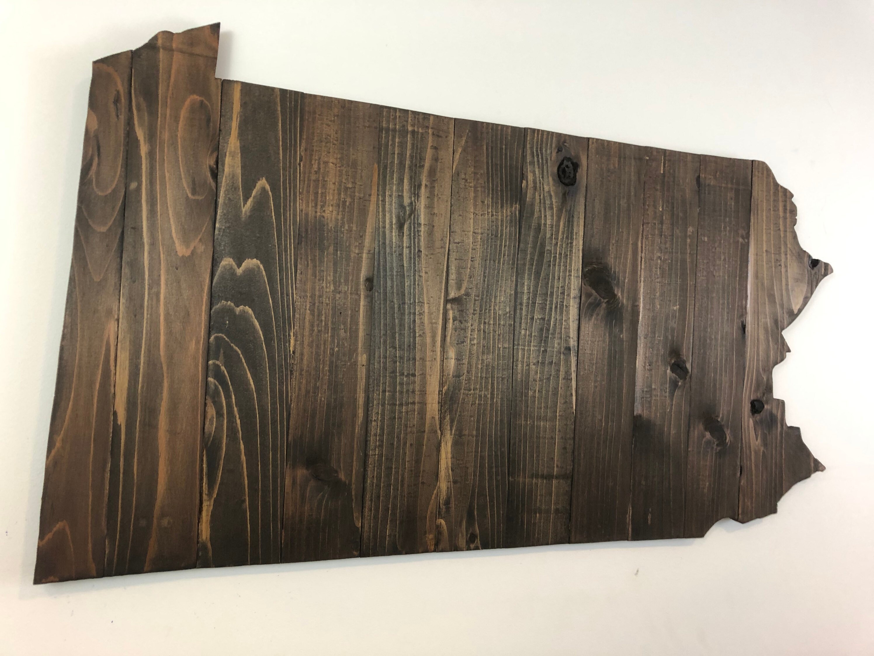 Pennsylvania Rustic Wood State Wooden Pennsylvania State | Etsy