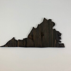 Virginia Rustic Wood State Wooden Virginia State Rustic | Etsy