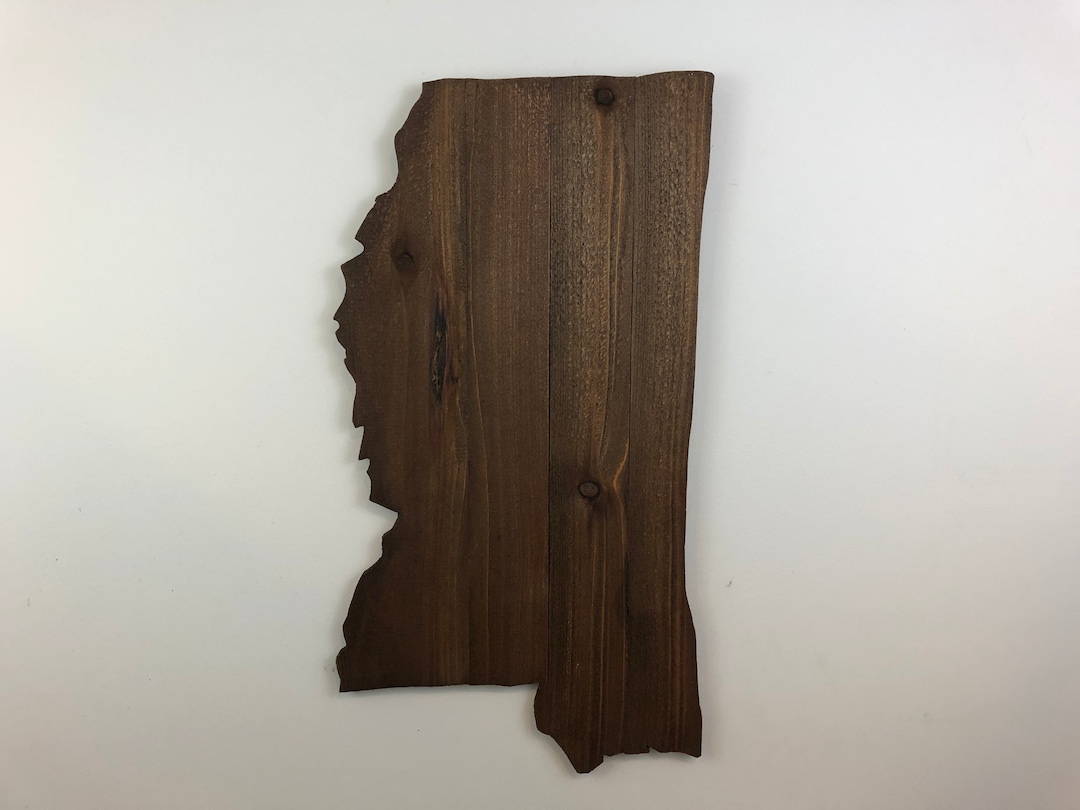Mississippi Rustic Wood State, Wooden Mississippi State, Rustic ...
