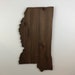 Mississippi Rustic Wood State, Wooden Mississippi State, Rustic ...