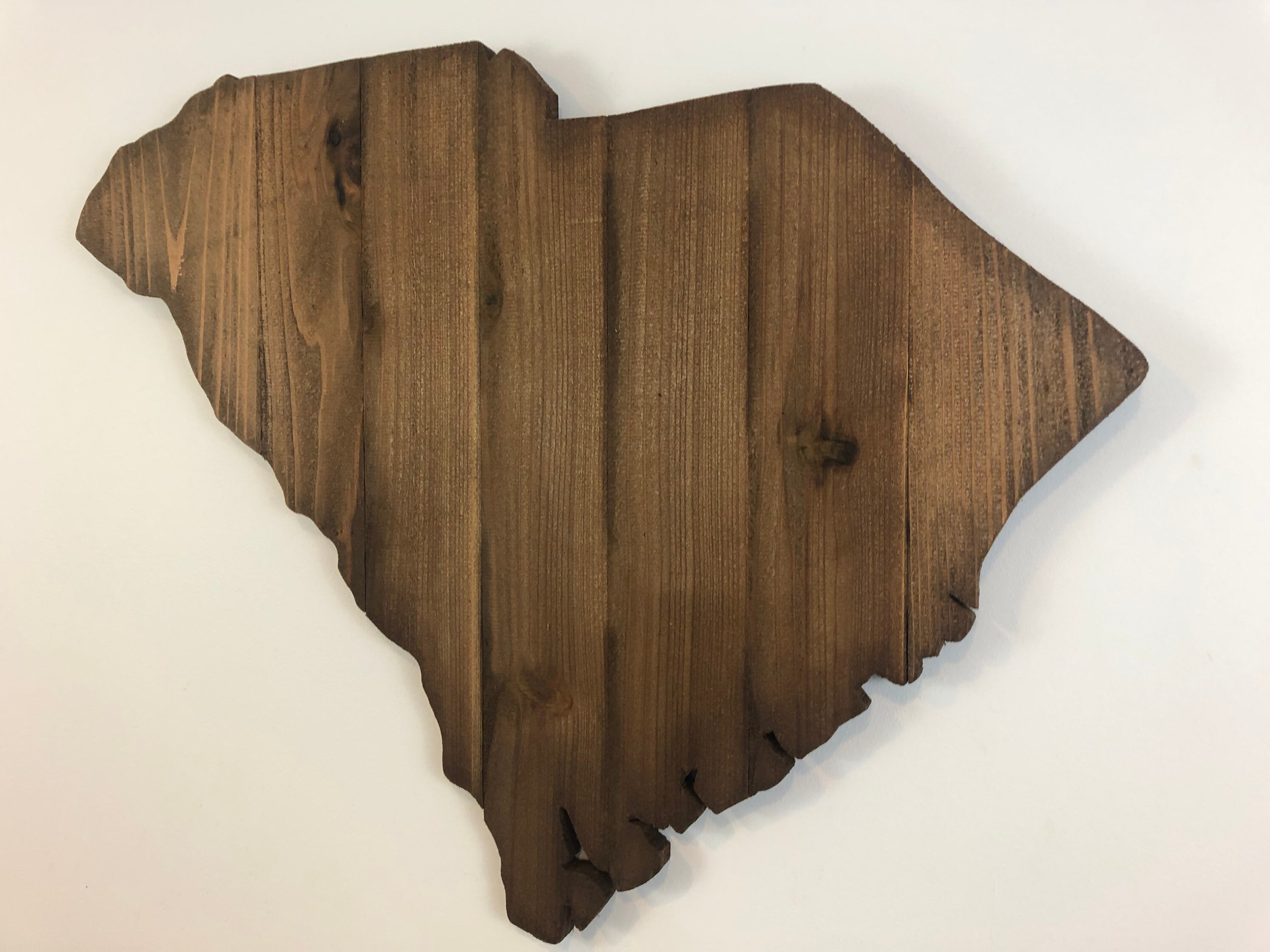South Carolina Rustic Wood State Wooden South Carolina | Etsy