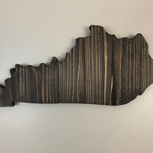 Kentucky Rustic Wood State, Wooden Kentucky State, Rustic Kentucky ...