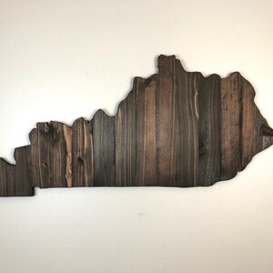 Kentucky Rustic Wood State, Wooden Kentucky State, Rustic Kentucky ...