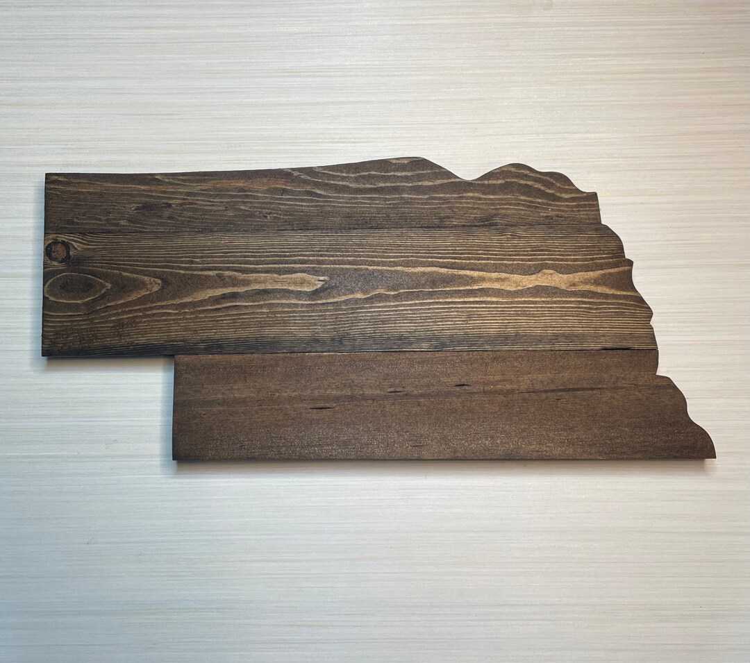 Nebraska Rustic Wood State, Wooden Nebraska State, Rustic Nebraska ...
