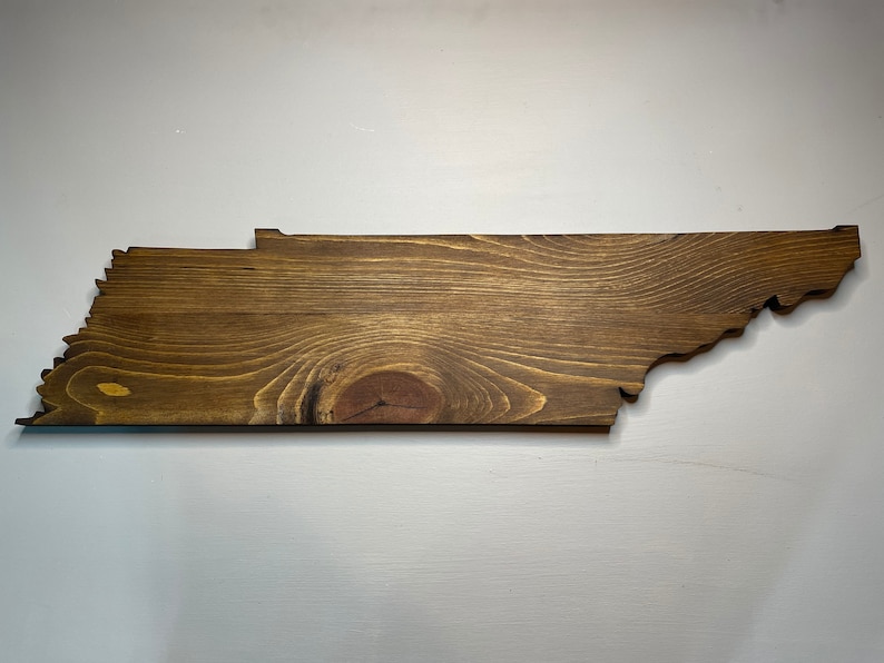 Tennessee Rustic Wood State Wooden Tennessee State Rustic - Etsy