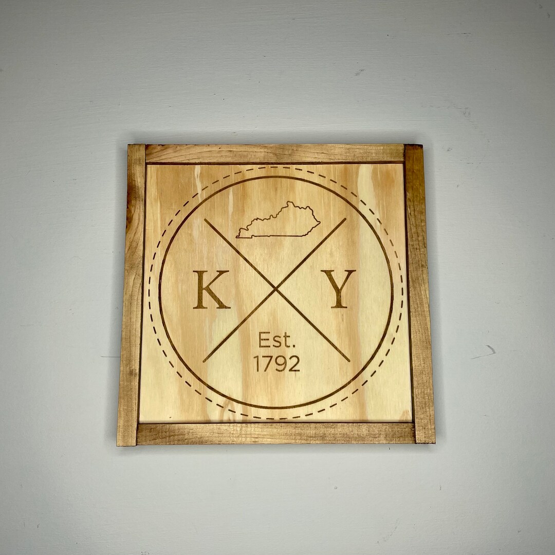 Kentucky Rustic Wood Sign, Wooden Kentucky, Rustic Kentucky, Kentucky ...