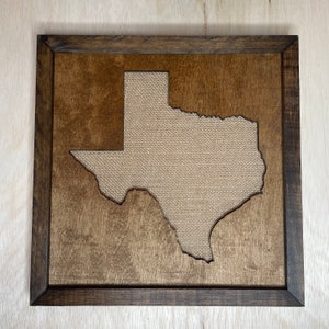 Texas Rustic Wood State, Burlap Wooden Texas State, Rustic Texas, Texas ...