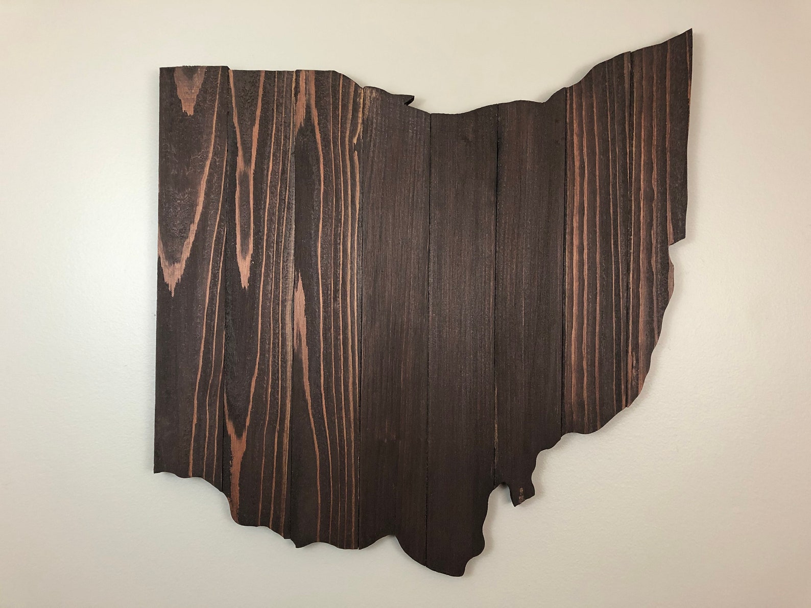 Ohio Rustic Wood State, Wooden Ohio State, Rustic Ohio, Ohio Sign, Ohio ...