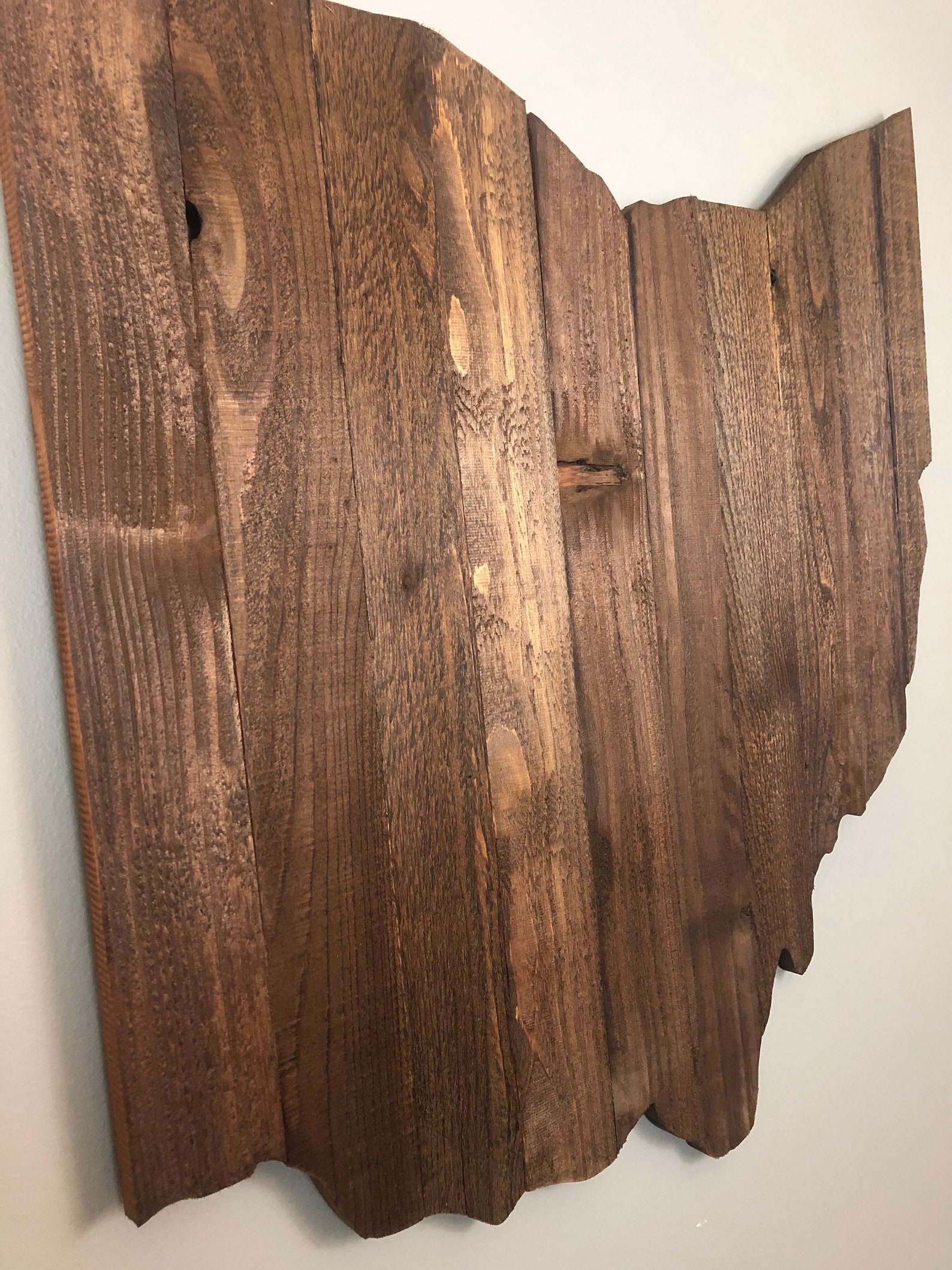 Ohio Rustic Wood State Wooden Ohio State Rustic Ohio Ohio - Etsy