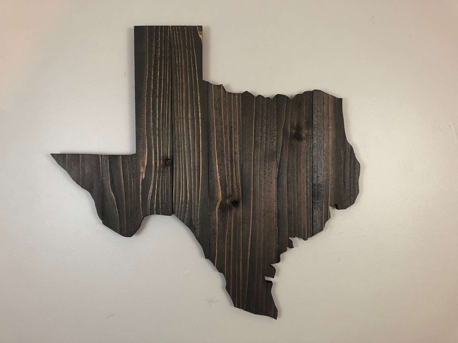 Texas Rustic Wood State Wooden Texas State Rustic Texas | Etsy